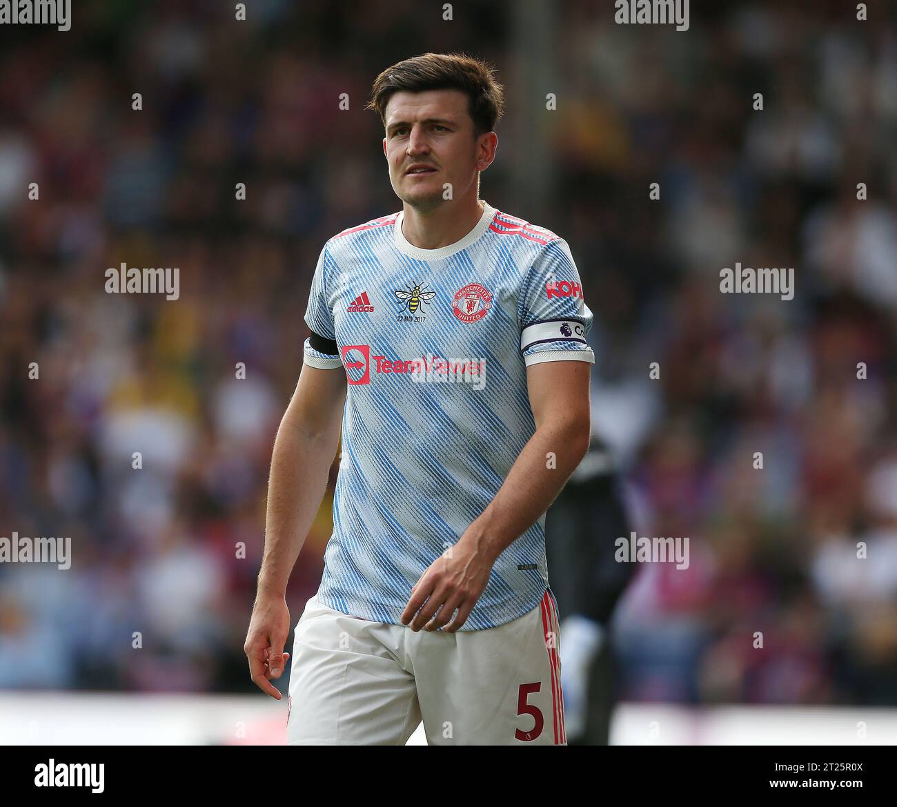 Harry Maguire of Manchester United playing against Crystal Palace ...