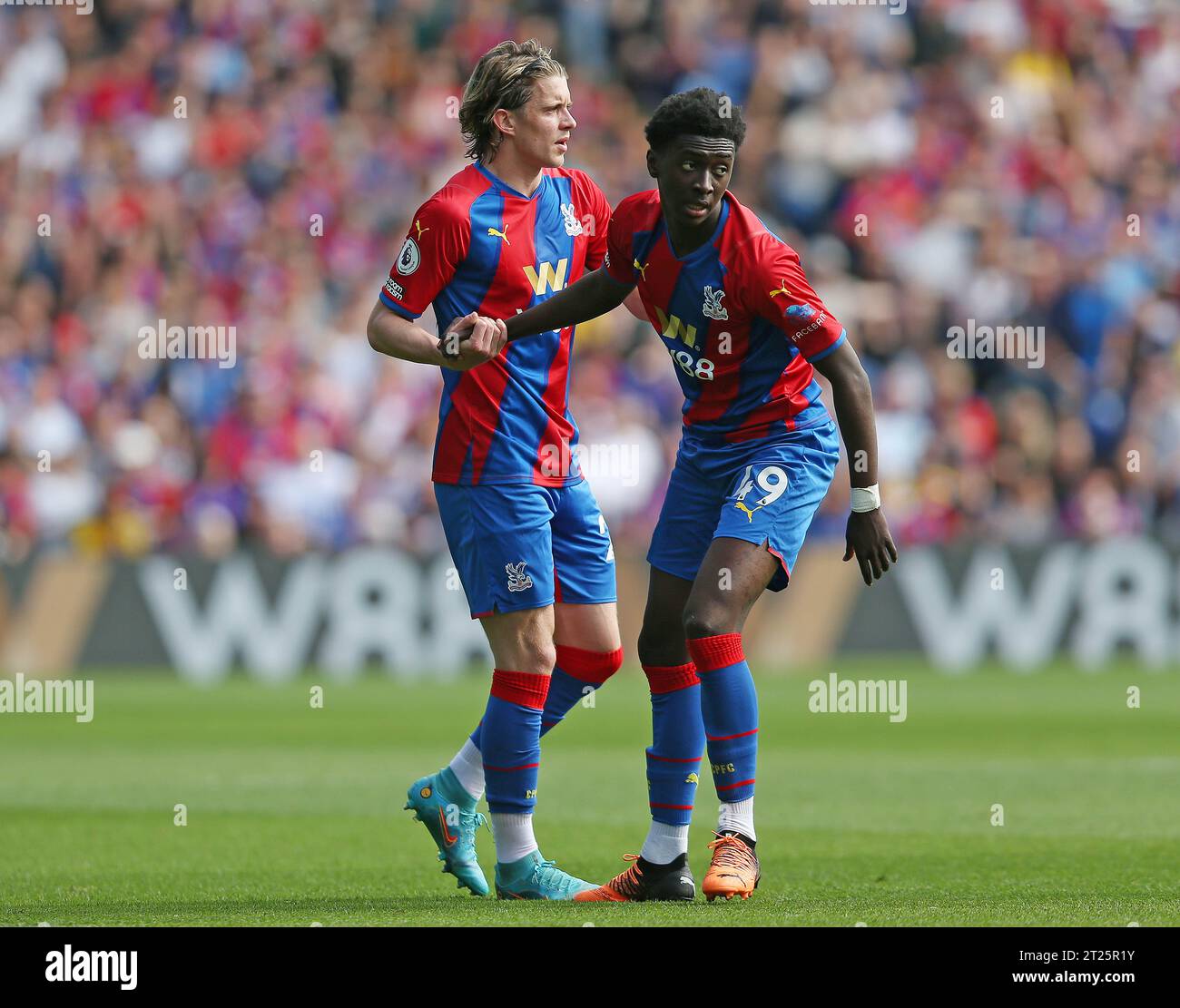 Conor Gallagher of Crystal Palace & Jesuran Rak-Sakyi of Crystal Palace ...