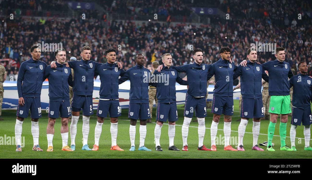 England starting line up which included Tyrick Mitchell of England ...