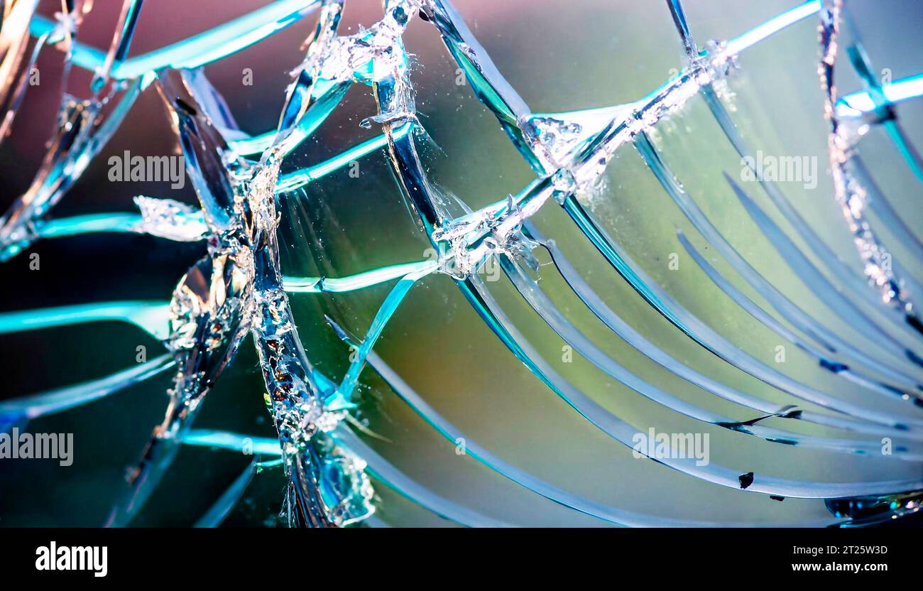 Broken car glass texture with cracks, abstract background Stock Photo ...