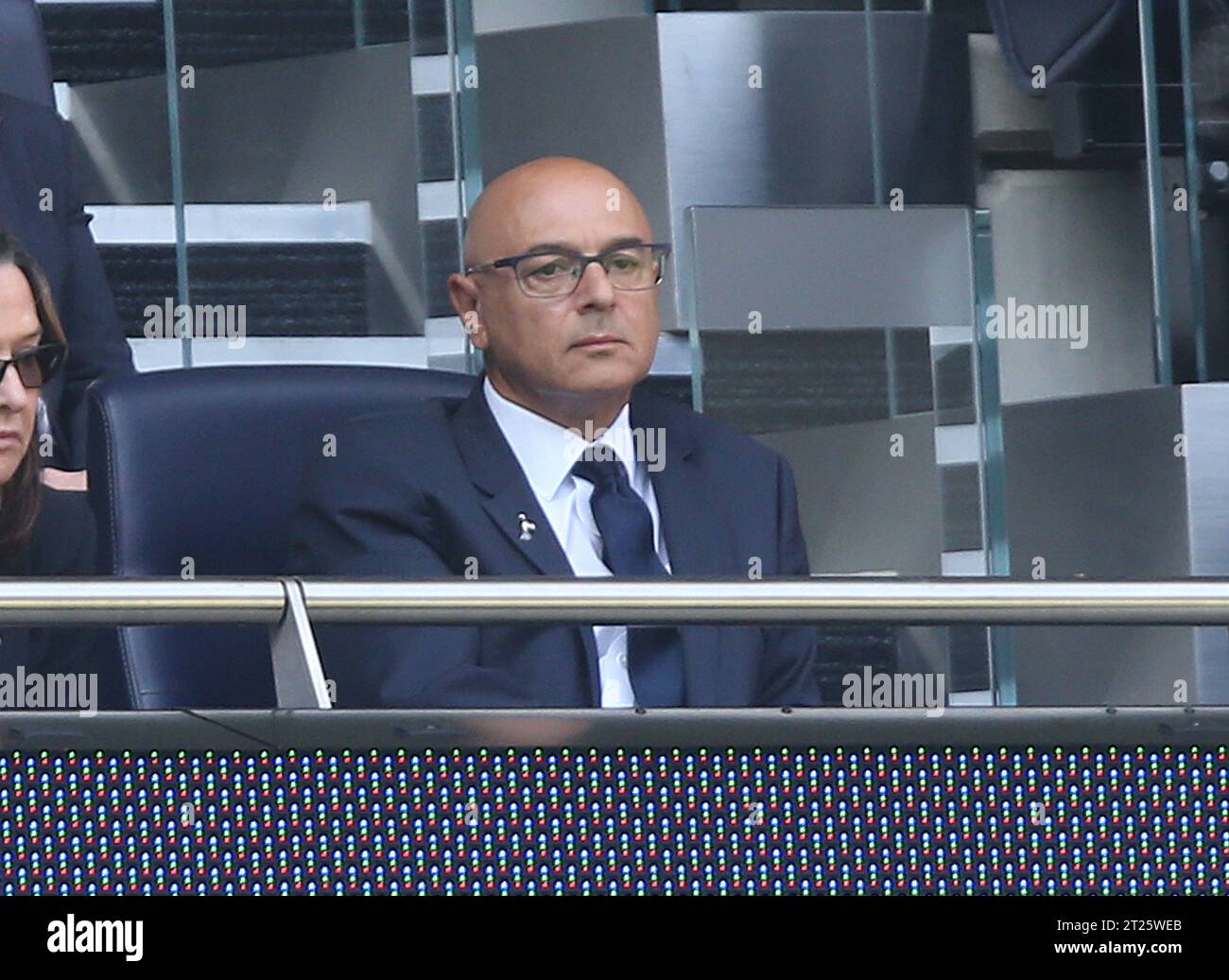 Daniel Levy Chairman of Tottenham Hotspur against Brighton & Hove ...