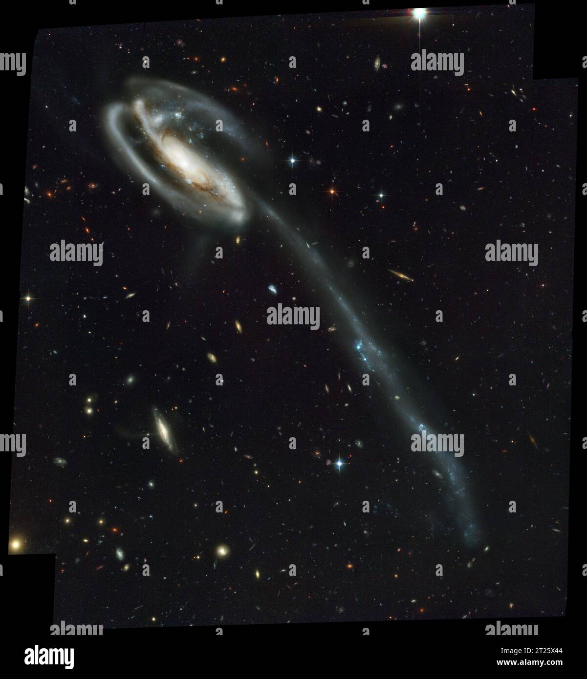 Cosmos, space and black hole in universe with light particles, pattern ...