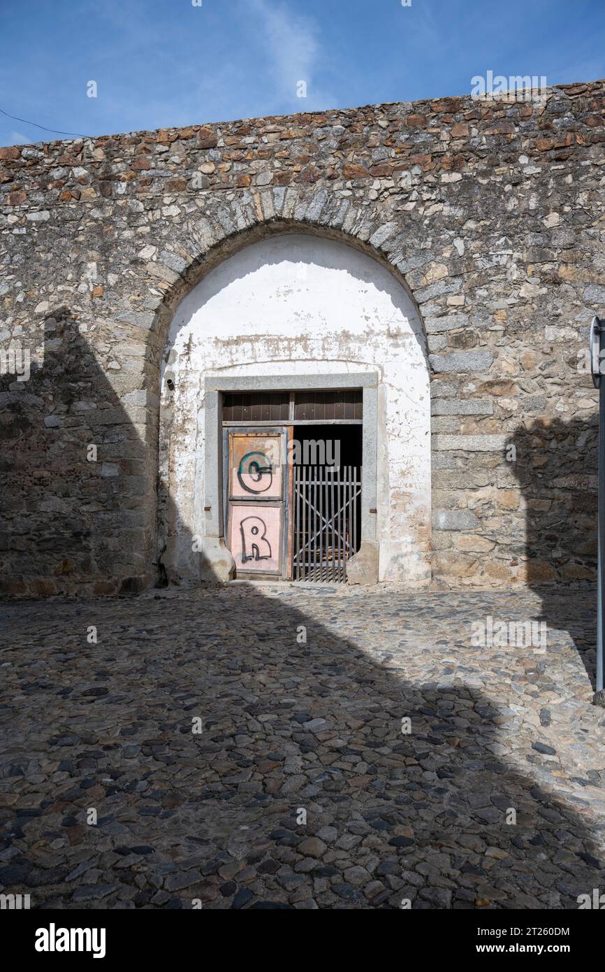 ancient aqueduct, Evora, inside the medieval wall, Portugal Erected ...
