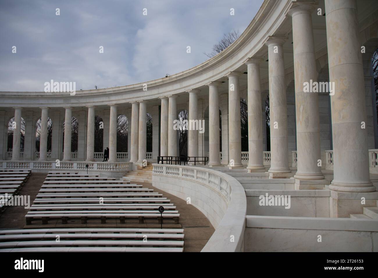 A scenic view of Memorial Amphitheater in Arlington, Virginia Stock ...