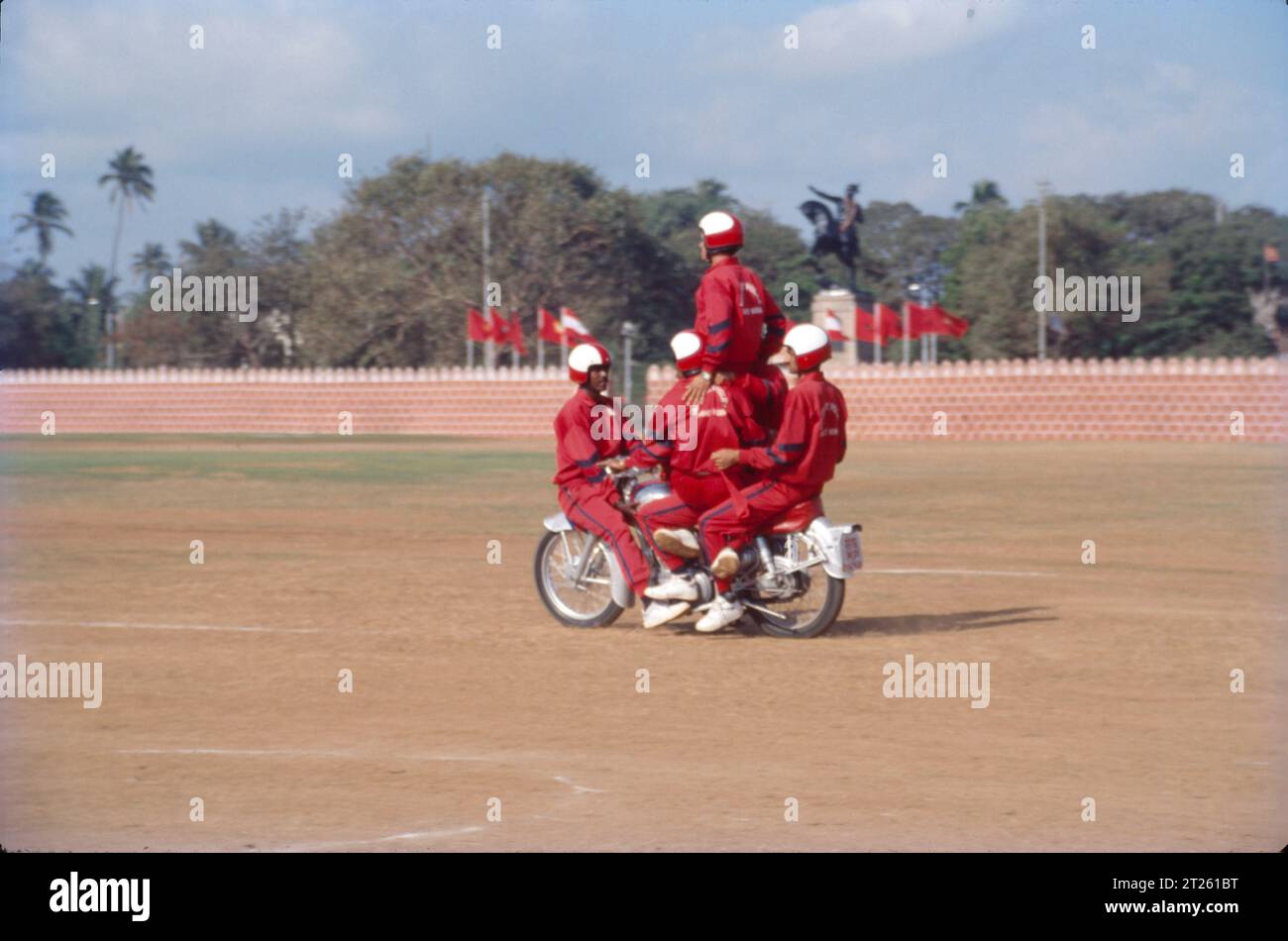 The stunning acrobatic displays were performed by a corps of "DARE ...