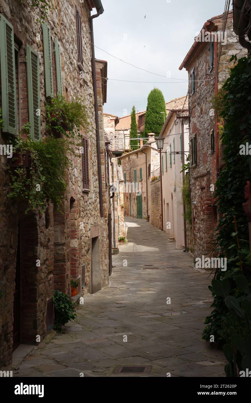 Montefollonico, historic town in Siena province, Tuscany, Italy Stock ...