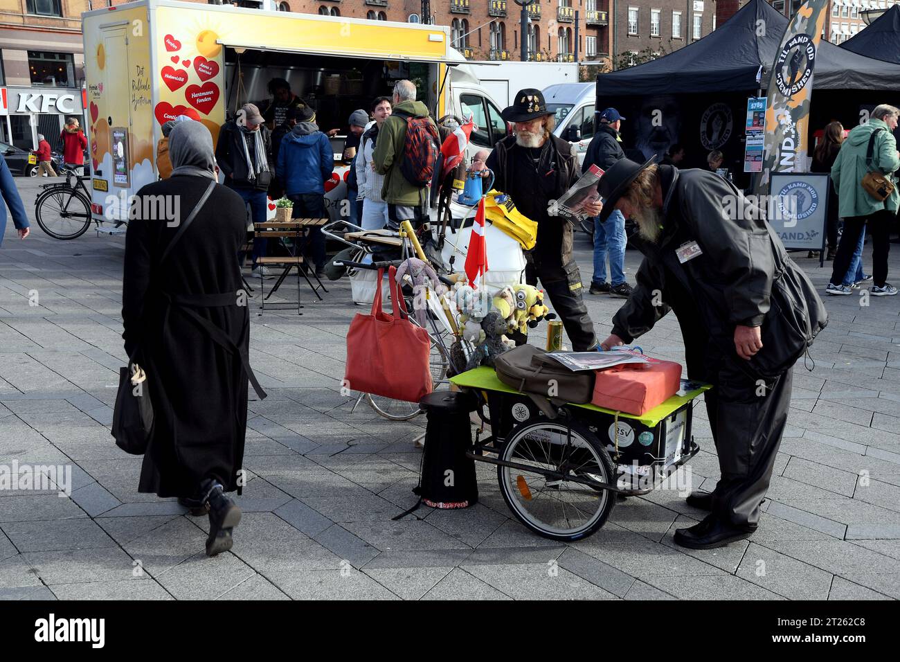 Copenhagen, Denmark /17 October. 2023/.Hus forbi opr homeless day ...