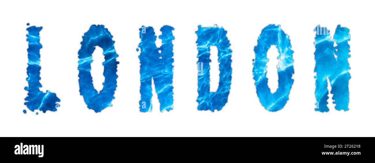 London Water, London Water Supply Challenge on white Stock Photo - Alamy