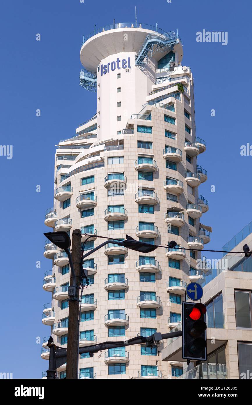 Tel Aviv, Israel - October 12, 2023 - Street view from the central ...