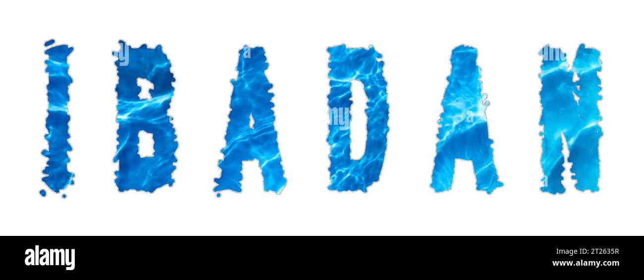 Ibadan Water, Ibadan Water Supply Challenge on white Stock Photo - Alamy