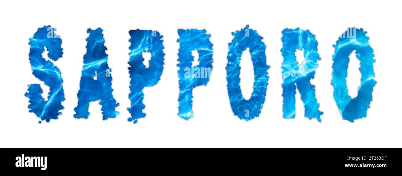 Sapporo Water, Sapporo Water Supply Challenge on white Stock Photo - Alamy