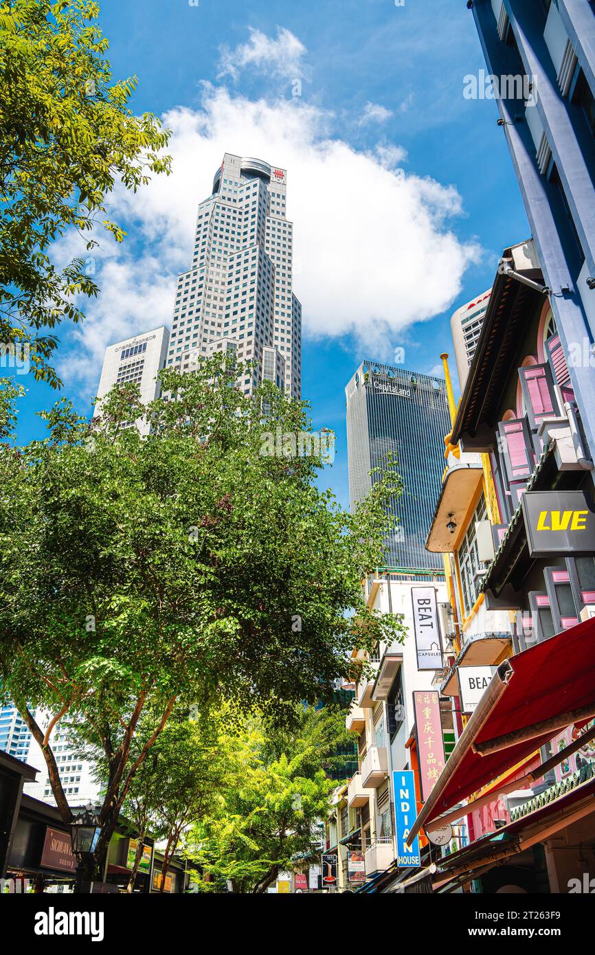 Singapore City Center Landmarks Stock Photo - Alamy
