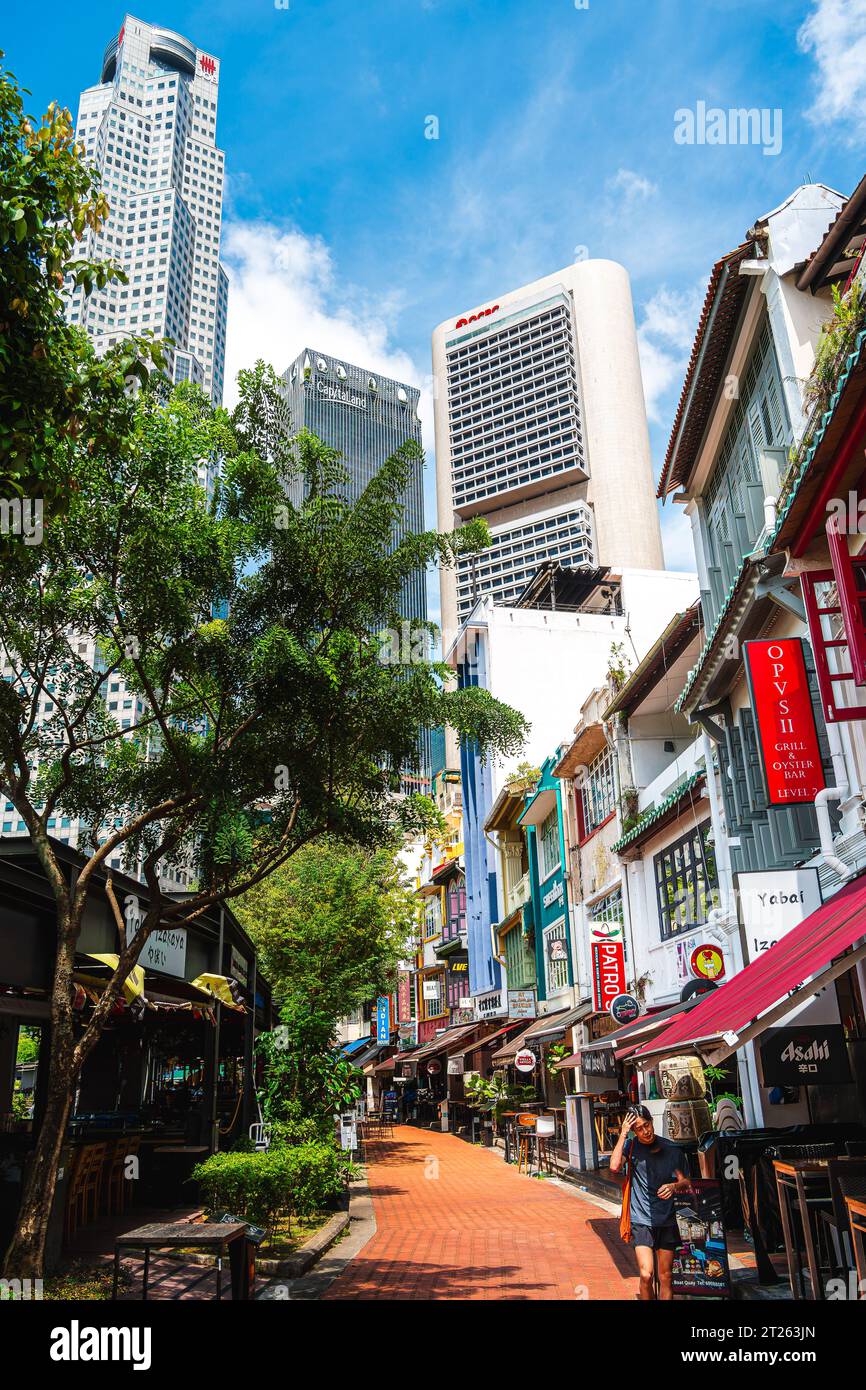 Singapore City Center Landmarks Stock Photo - Alamy
