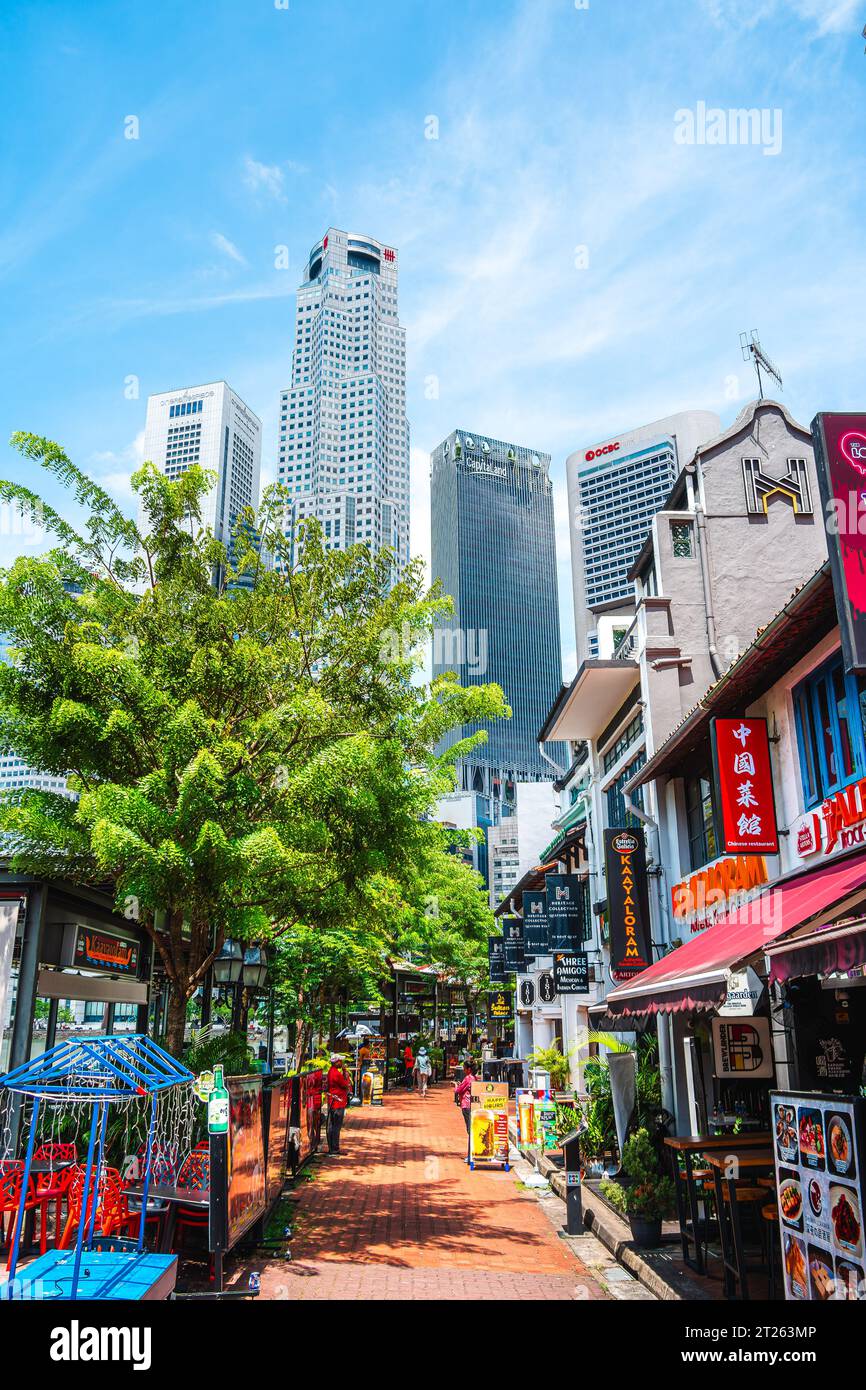 Singapore City Center Landmarks Stock Photo - Alamy