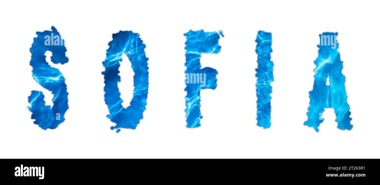 Sofia Water, Sofia Water Supply Challenge on white Stock Photo - Alamy