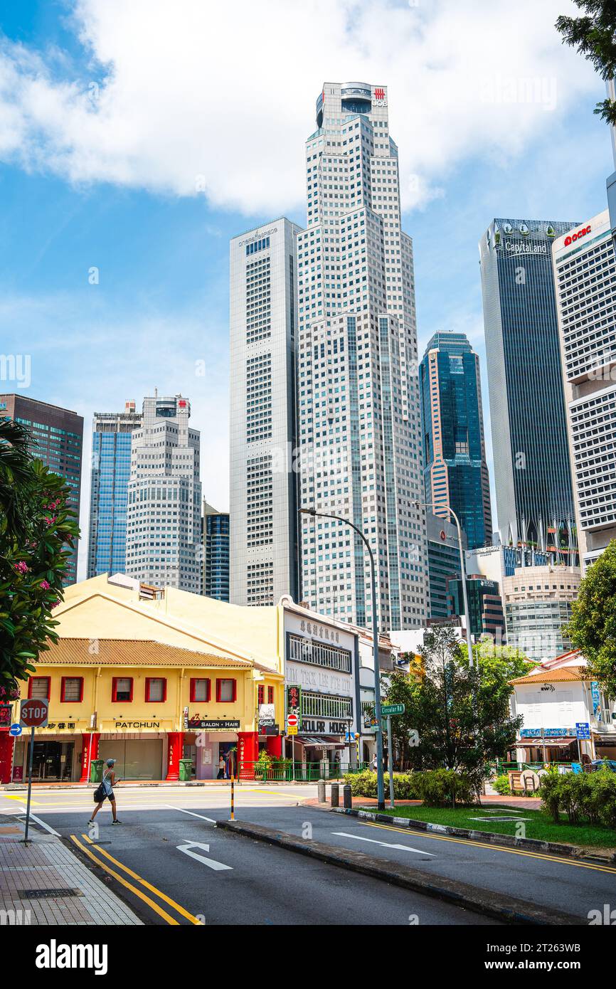 Singapore City Center Landmarks Stock Photo - Alamy