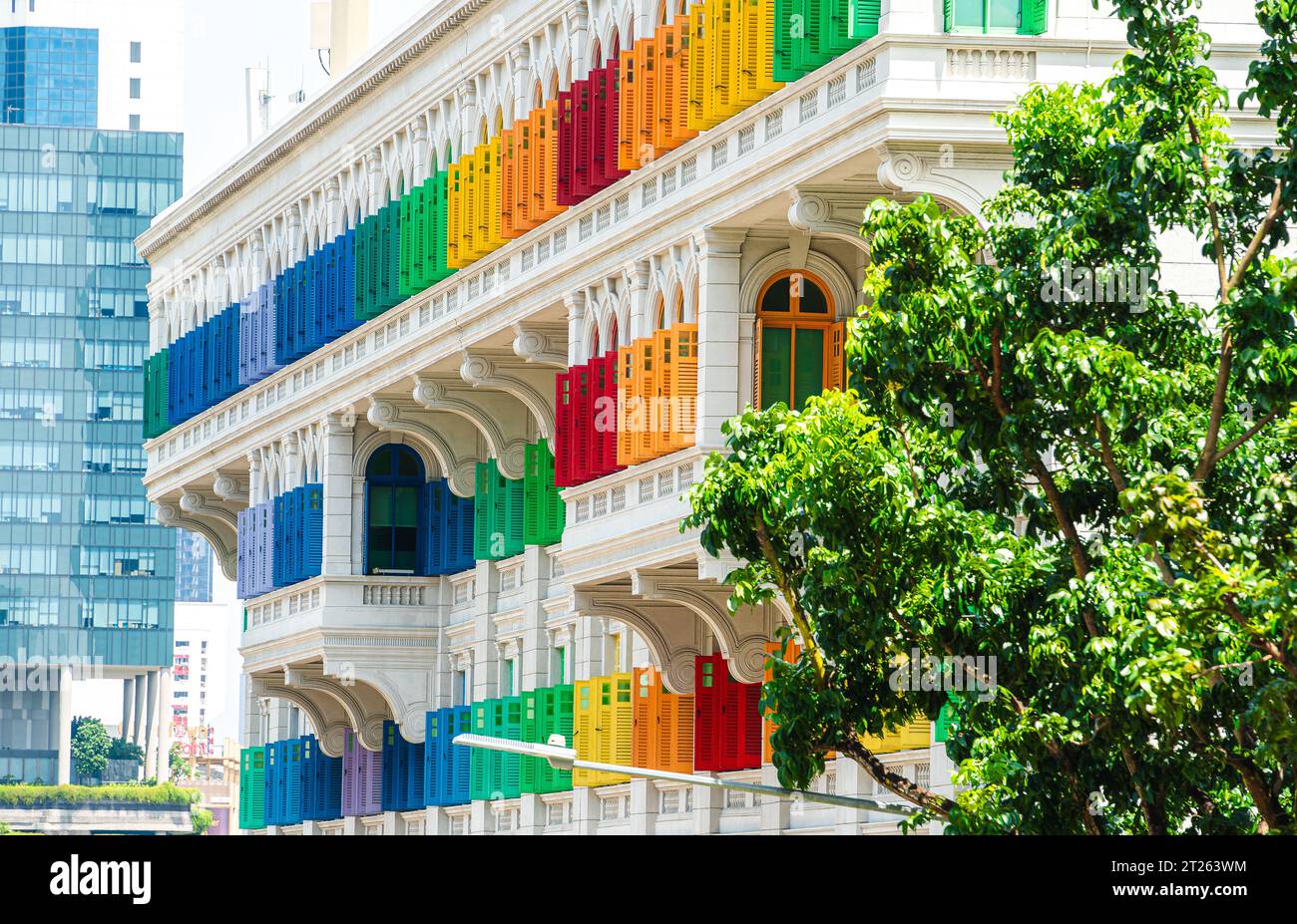 Singapore City Center Landmarks Stock Photo - Alamy