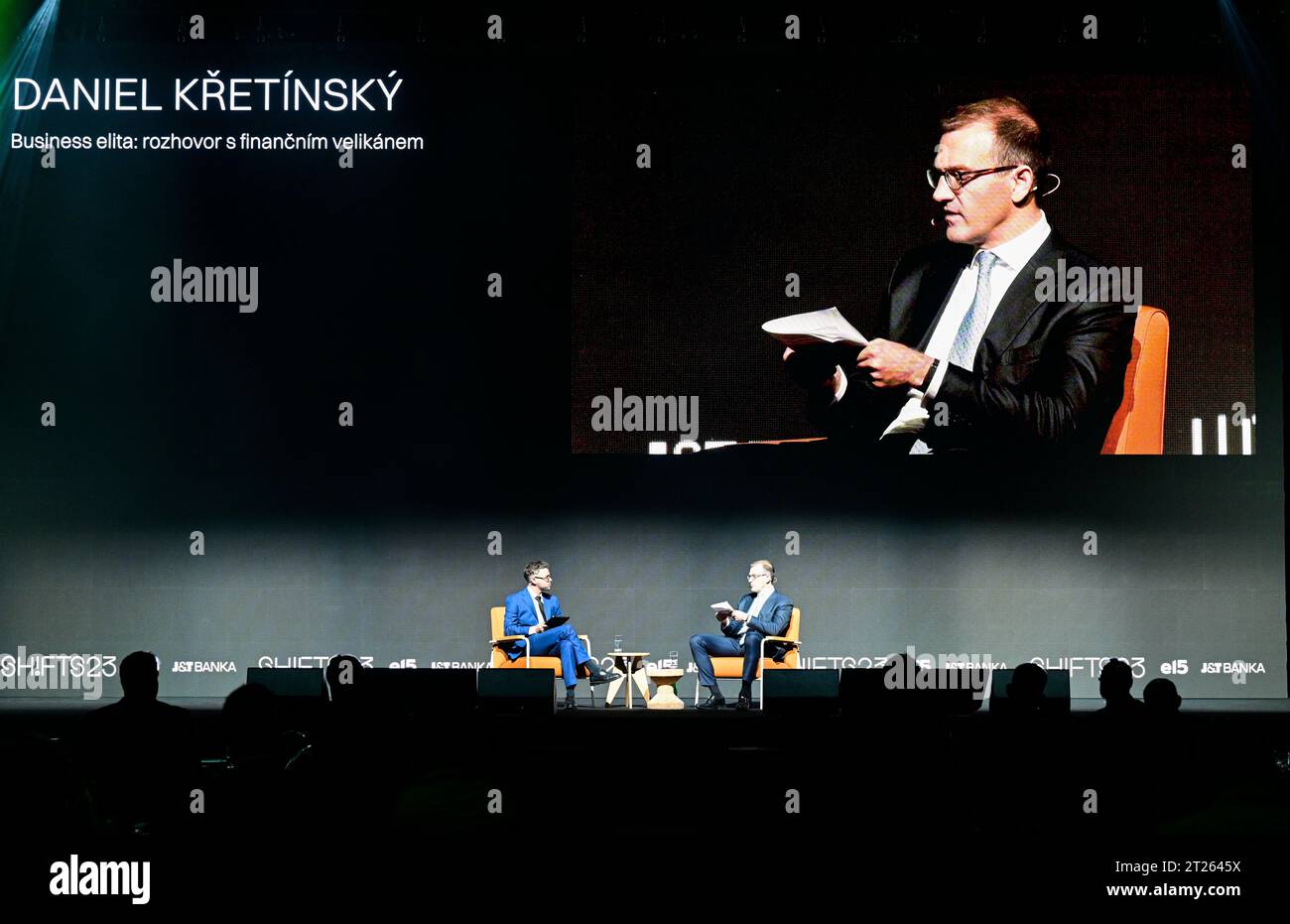 Prague, Czech Republic. 17th Oct, 2023. Czech entrepreneur Daniel ...