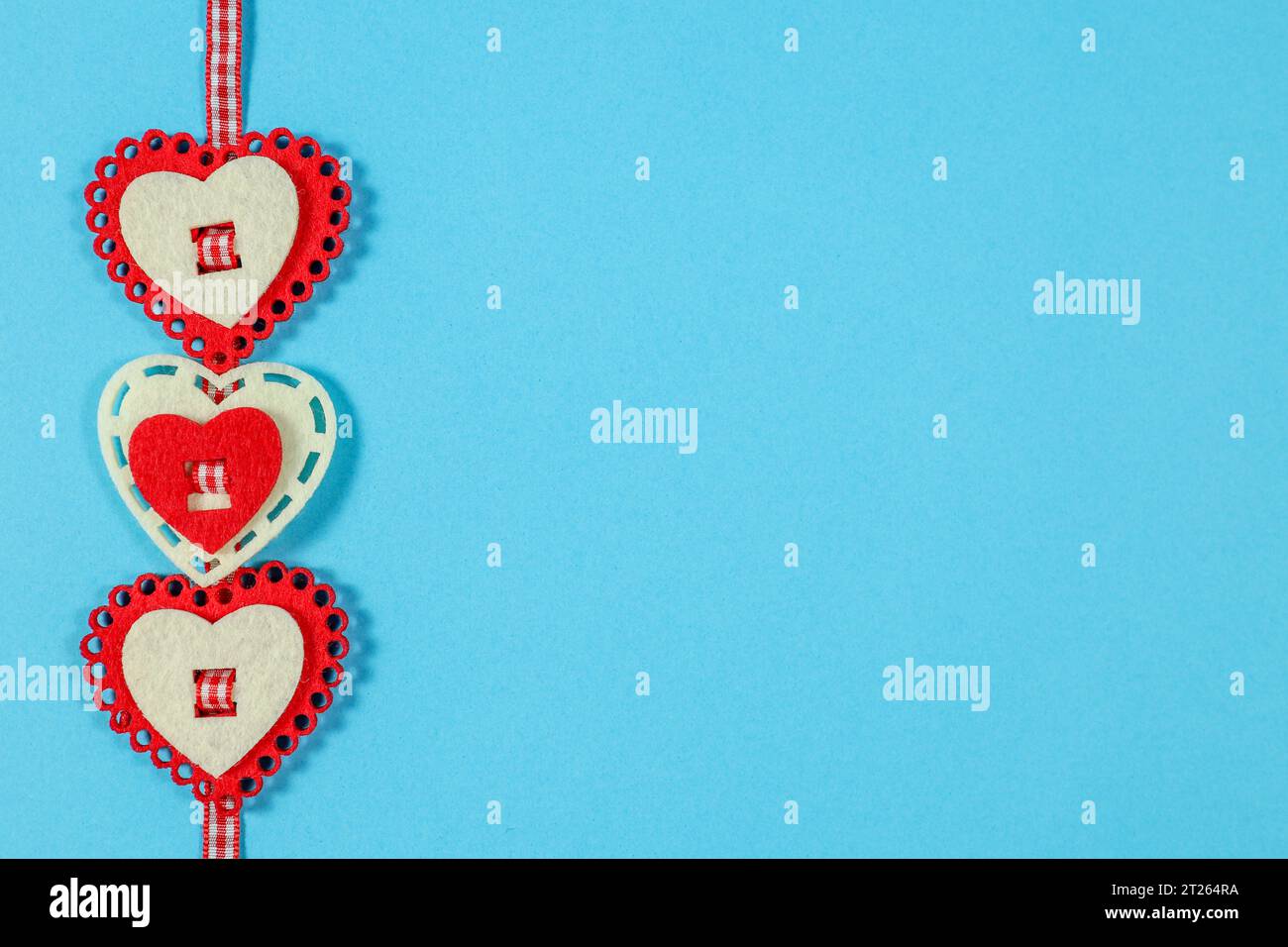 Mint blue hearts hi-res stock photography and images - Alamy