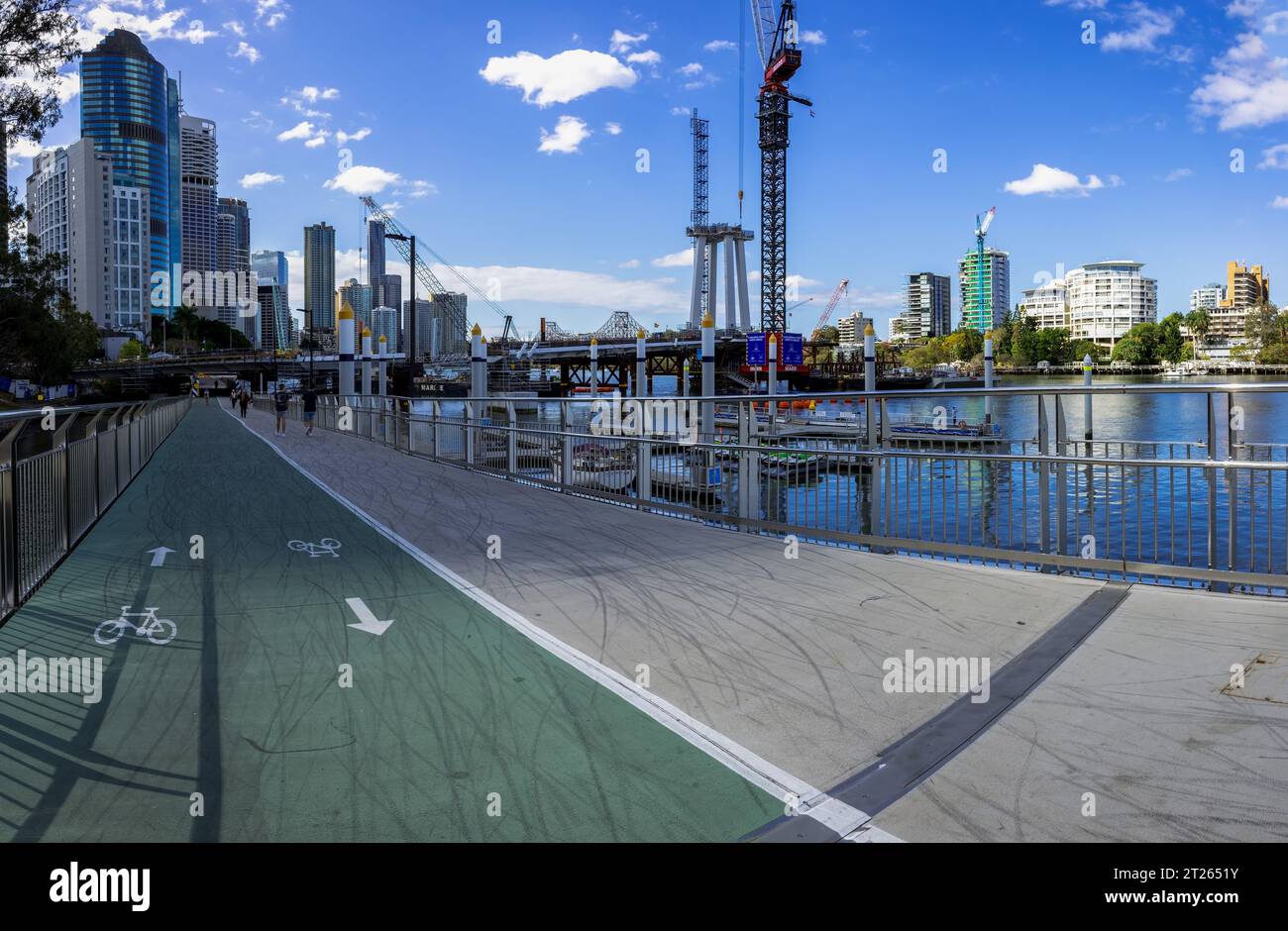 New bridge to Kangaroo point for walkers and cyclists , Brisbane ...