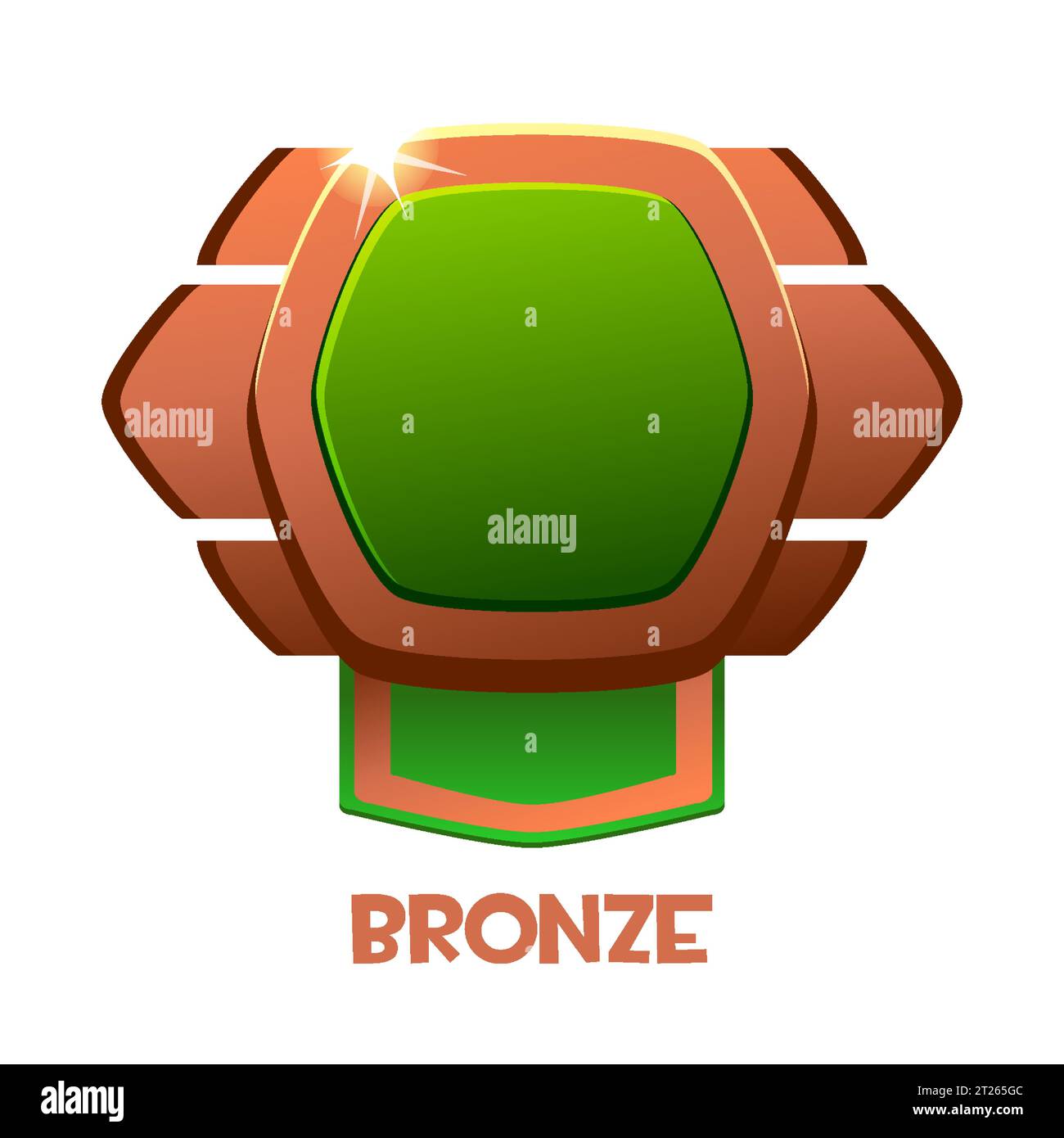 Bronze Game badge, template for icon Stock Vector Image & Art - Alamy