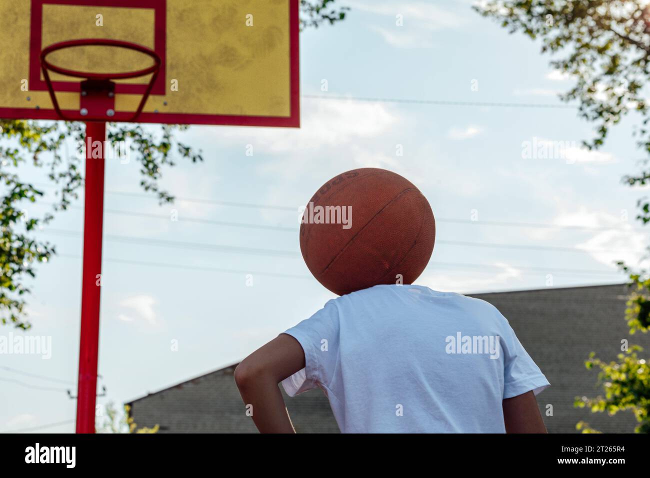 Courting Creativity: A Boy's Basketball Head Symbolizes Endless ...