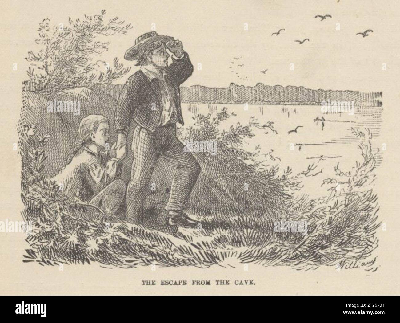 Illustrations de The Adventures of Tom Sawyer, 1876 Stock Photo - Alamy