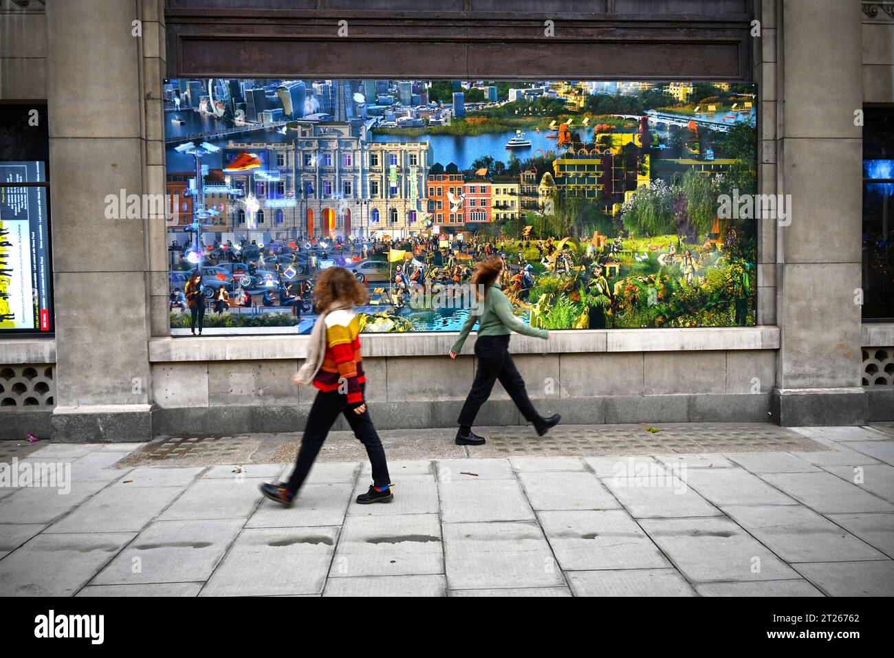 The Quiet Enchanting' On display on the external façade of Bush House ...