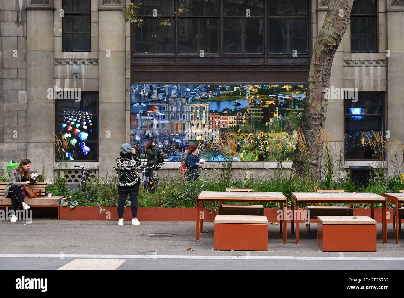 The Quiet Enchanting' On display on the external façade of Bush House ...
