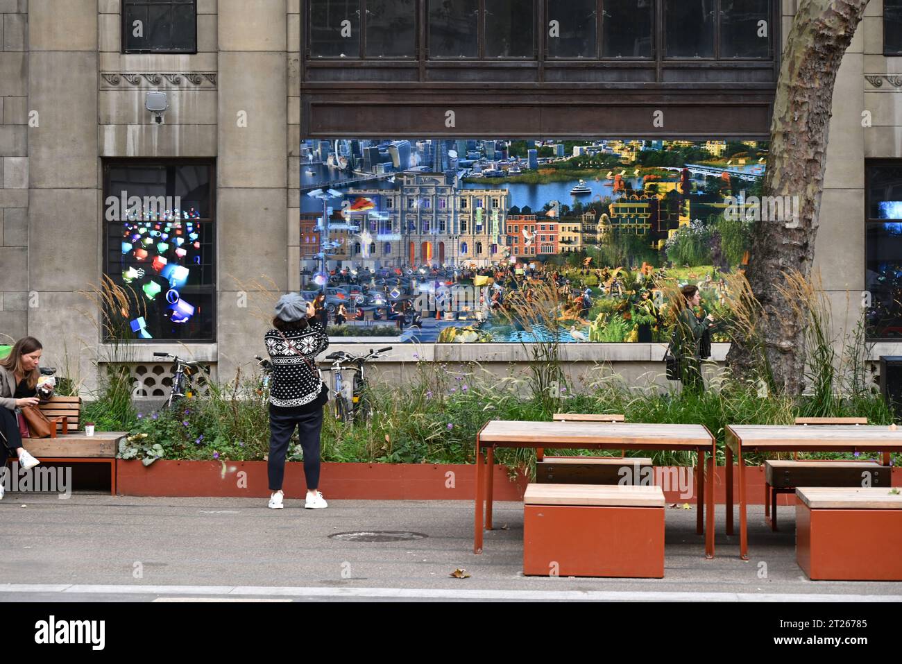 The Quiet Enchanting' On display on the external façade of Bush House ...