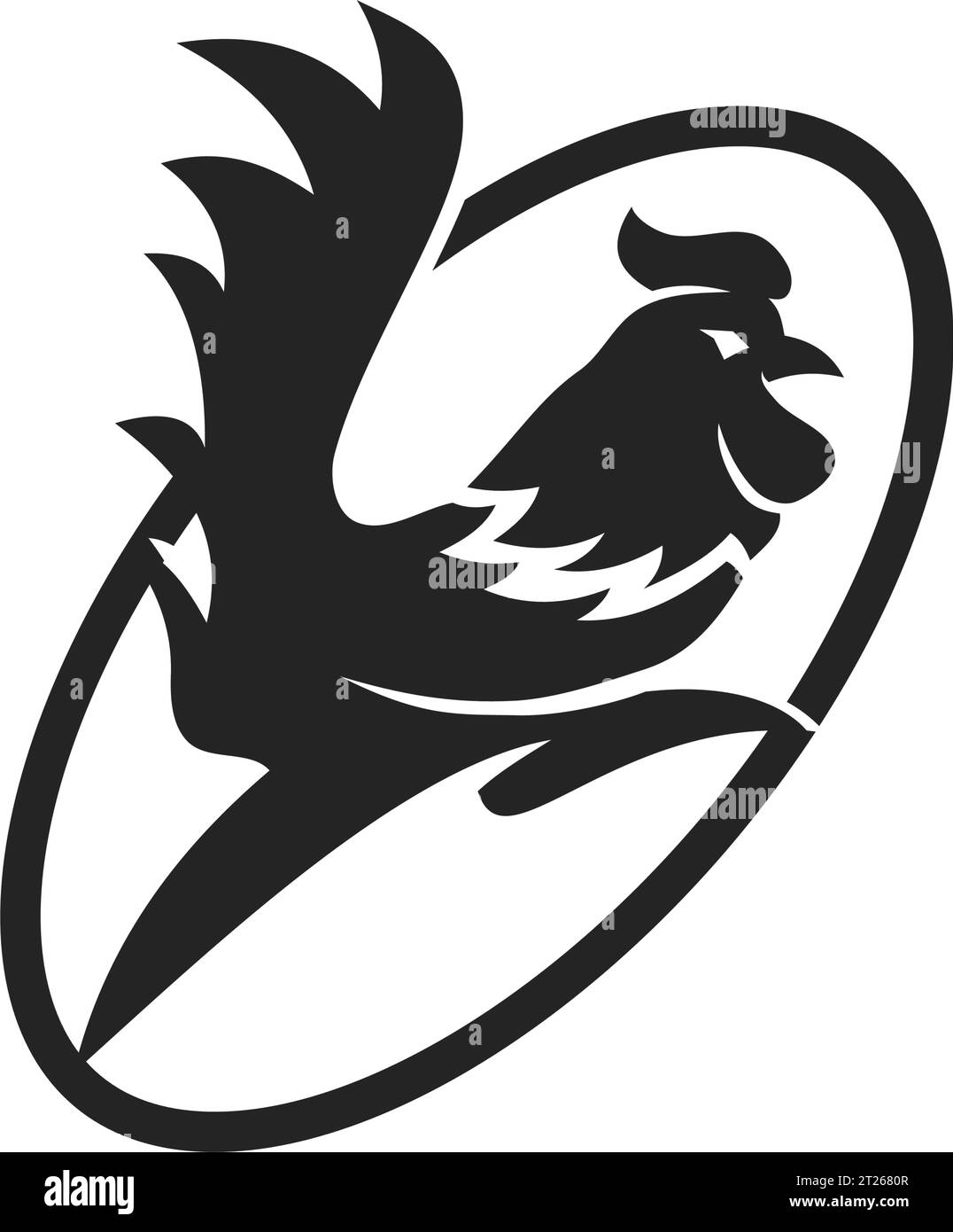 Chicken roaster logo template Isolated. Brand Identity. Icon Abstract ...