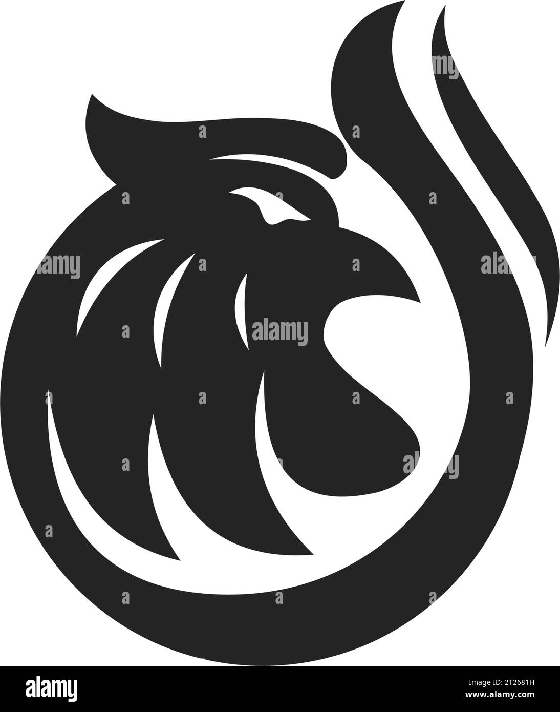 Chicken roaster logo template Isolated. Brand Identity. Icon Abstract ...