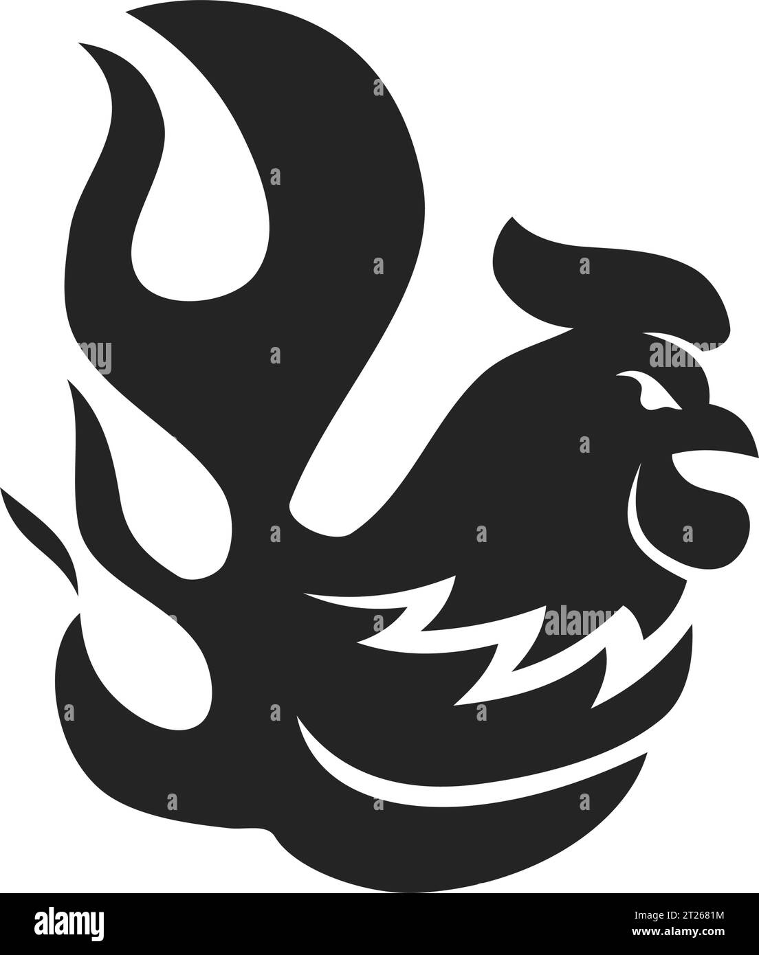 Chicken roaster logo template Isolated. Brand Identity. Icon Abstract ...