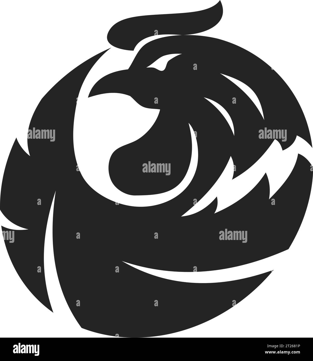 Chicken roaster logo template Isolated. Brand Identity. Icon Abstract ...