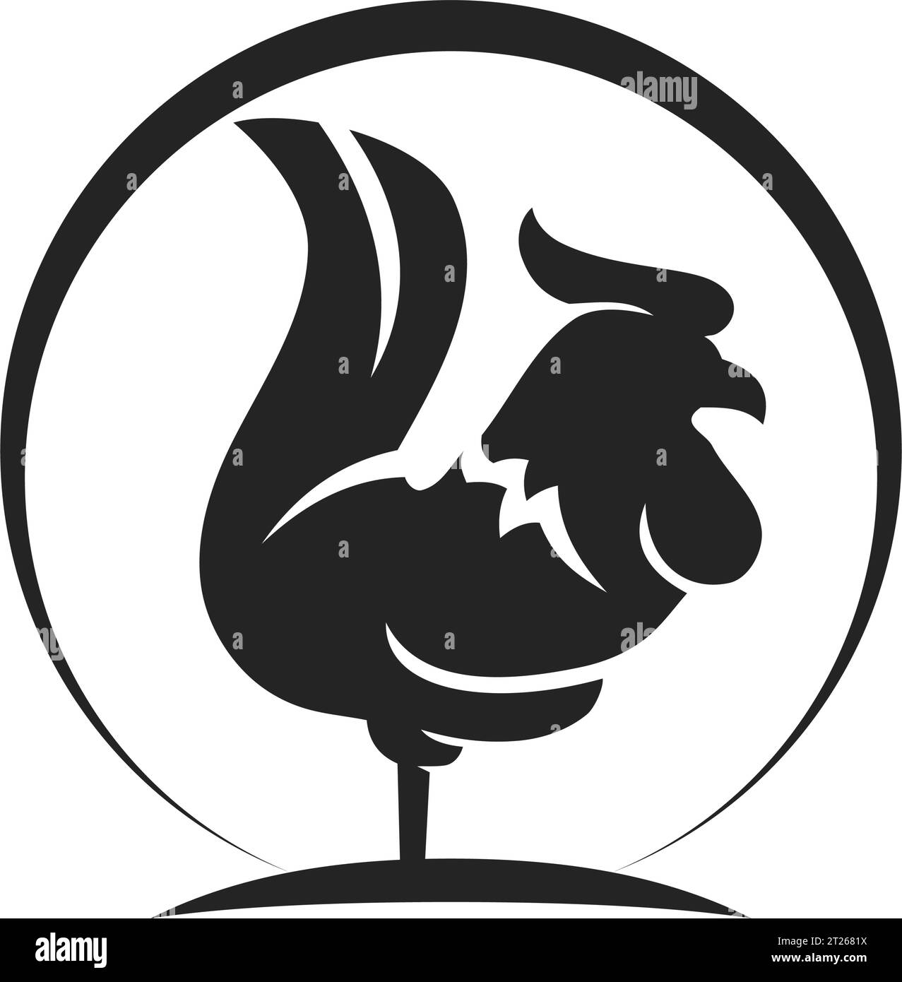 Chicken roaster logo template Isolated. Brand Identity. Icon Abstract ...