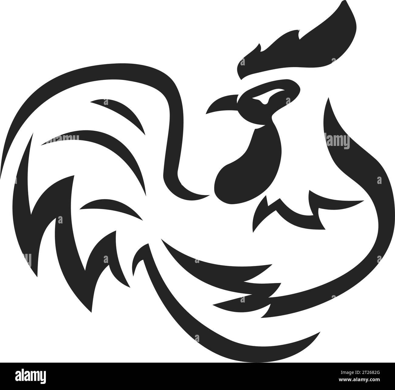 Chicken roaster logo template Isolated. Brand Identity. Icon Abstract ...