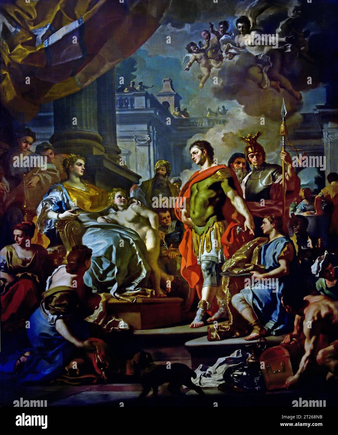 Aeneas and Dido by 1739-41 by Francesco Solimena 1657-1747 Museum ...