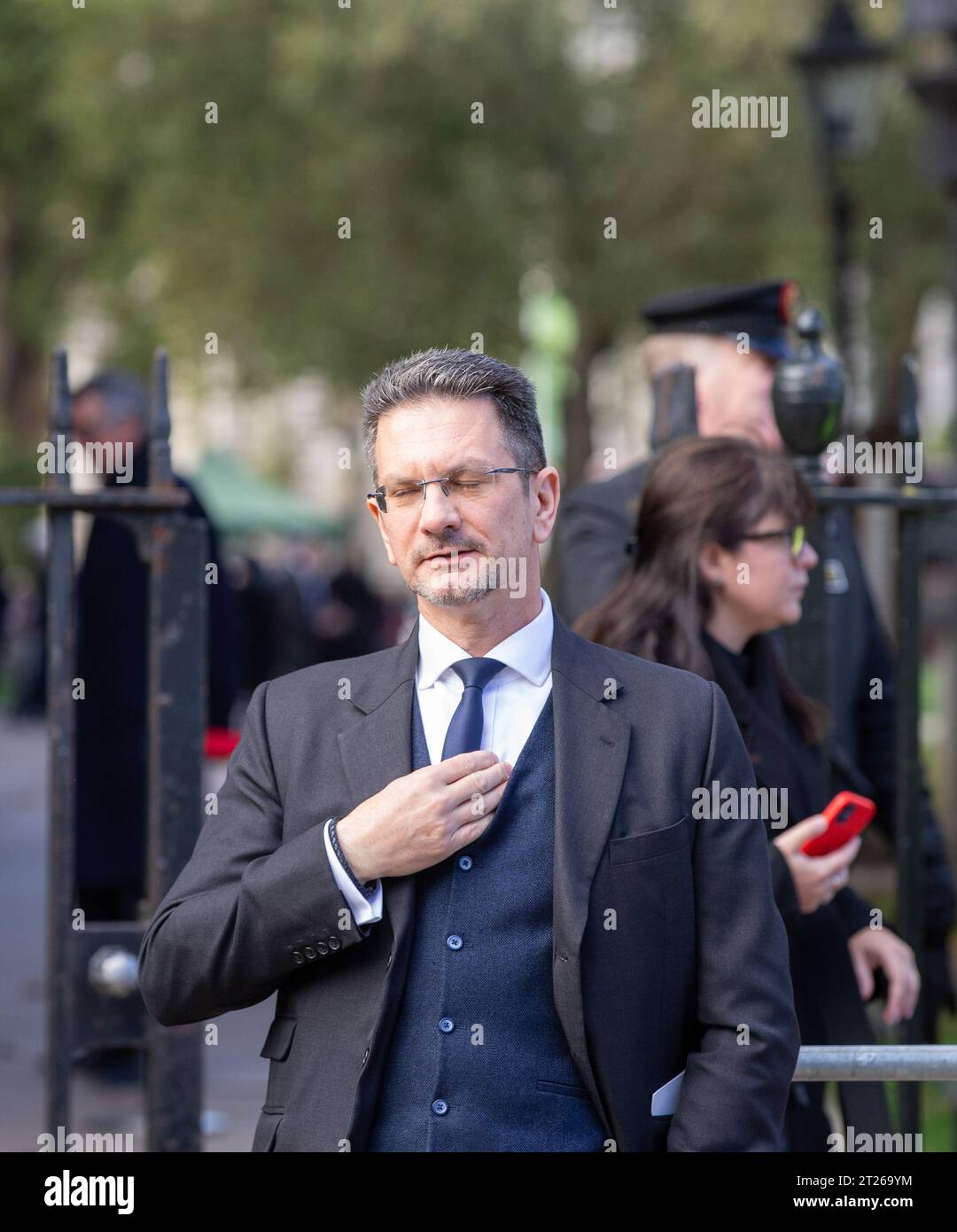 London, UK. 17th Oct, 2023. Steve Baker MP Northern Ireland Minister at ...