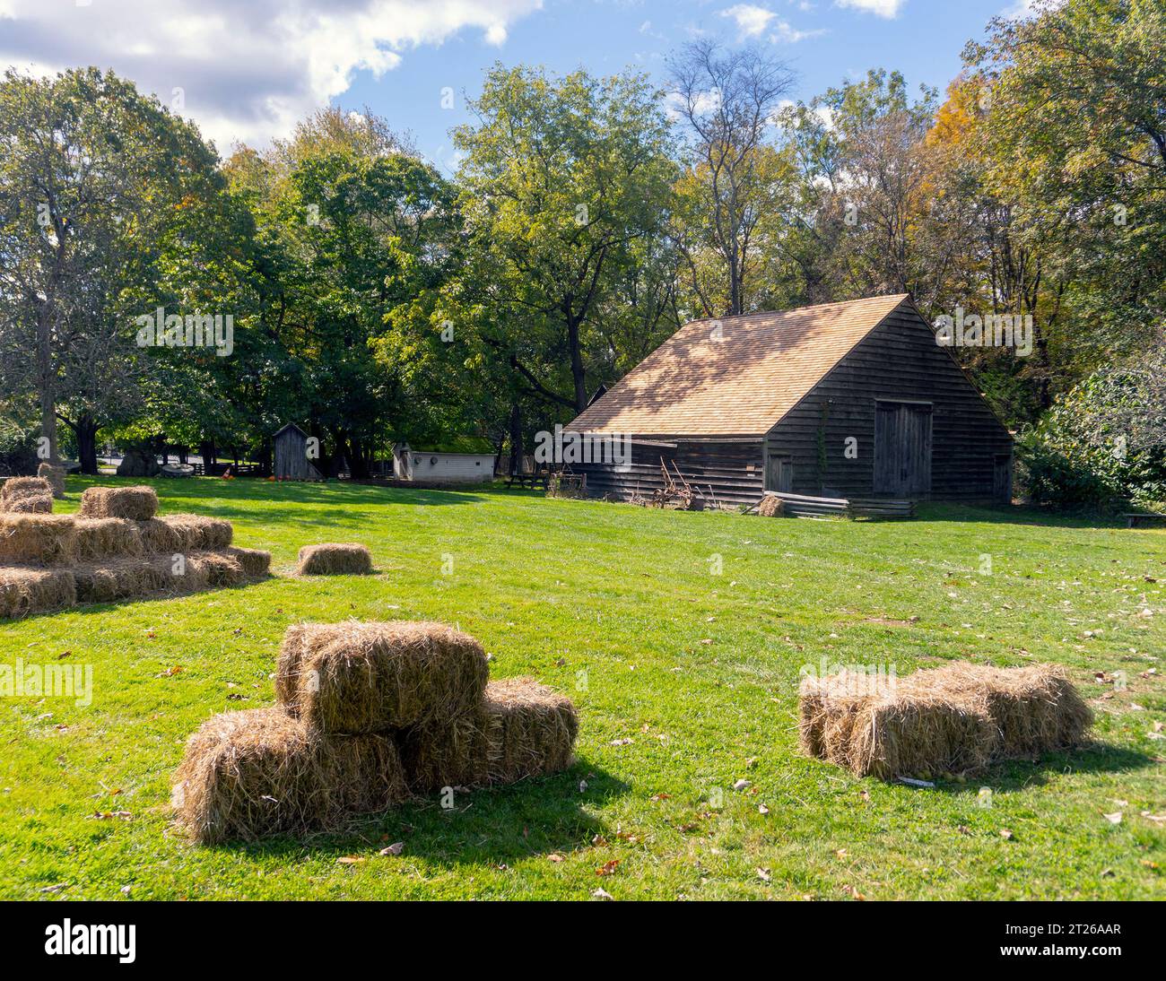 Old barn at the Hopper Goetschius Museum in Upper Saddle River, NJ ...