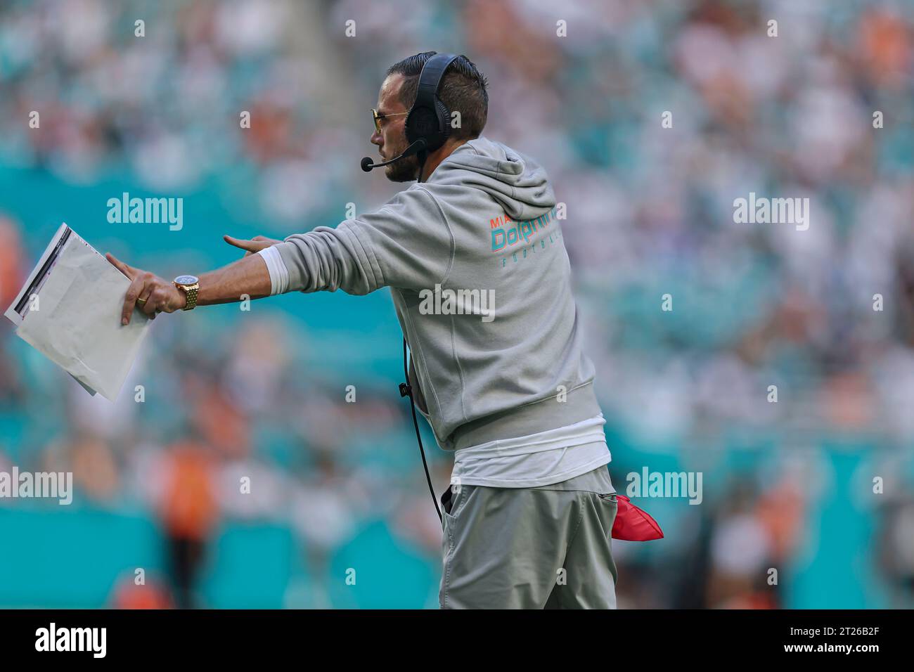 Miami. FL USA; Miami Dolphins during an NFL game, Sunday, October 15 ...