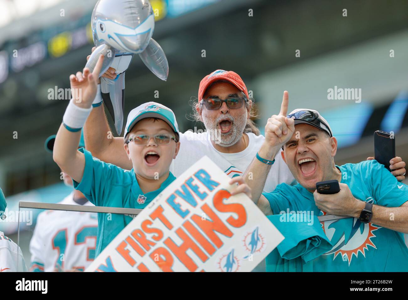 Miami. FL USA; Miami Dolphins fans cheering and enjoying during an NFL ...