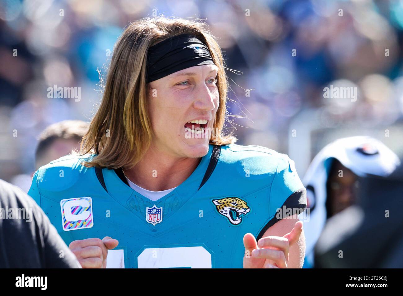 Jacksonville Jaguars quarterback Trevor Lawrence (16) during a NFL ...