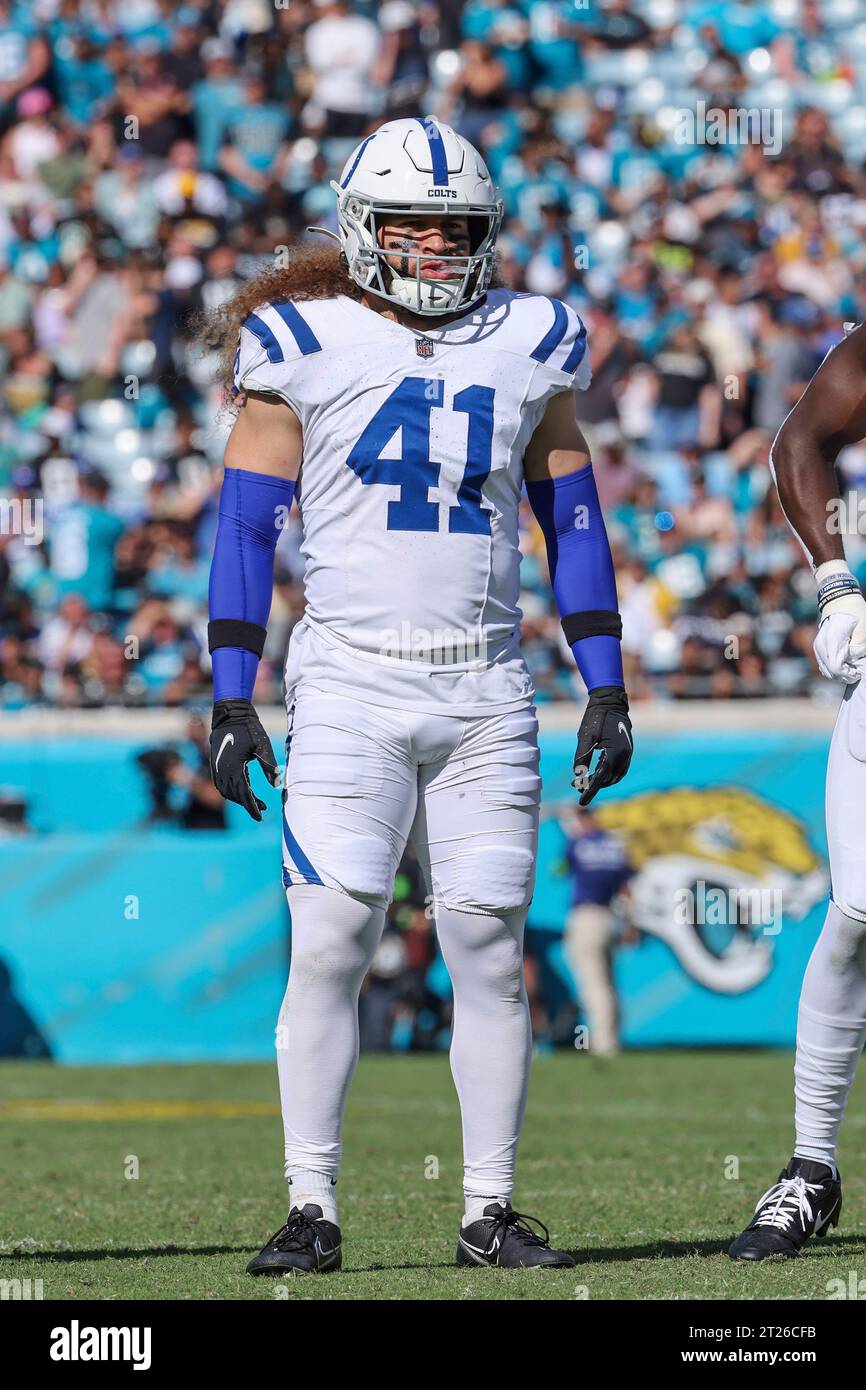 Indianapolis Colts linebacker Grant Stuard (41) during a NFL football game at EverBank Stadium ...