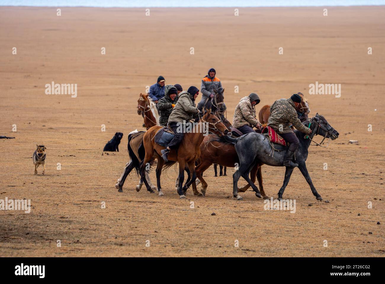 Kok-boru Kyrgyzstan -Buzkashi goat pulling is the national traditional ...