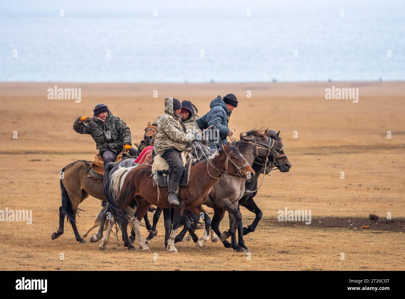 Kok-boru Kyrgyzstan -Buzkashi goat pulling is the national traditional ...