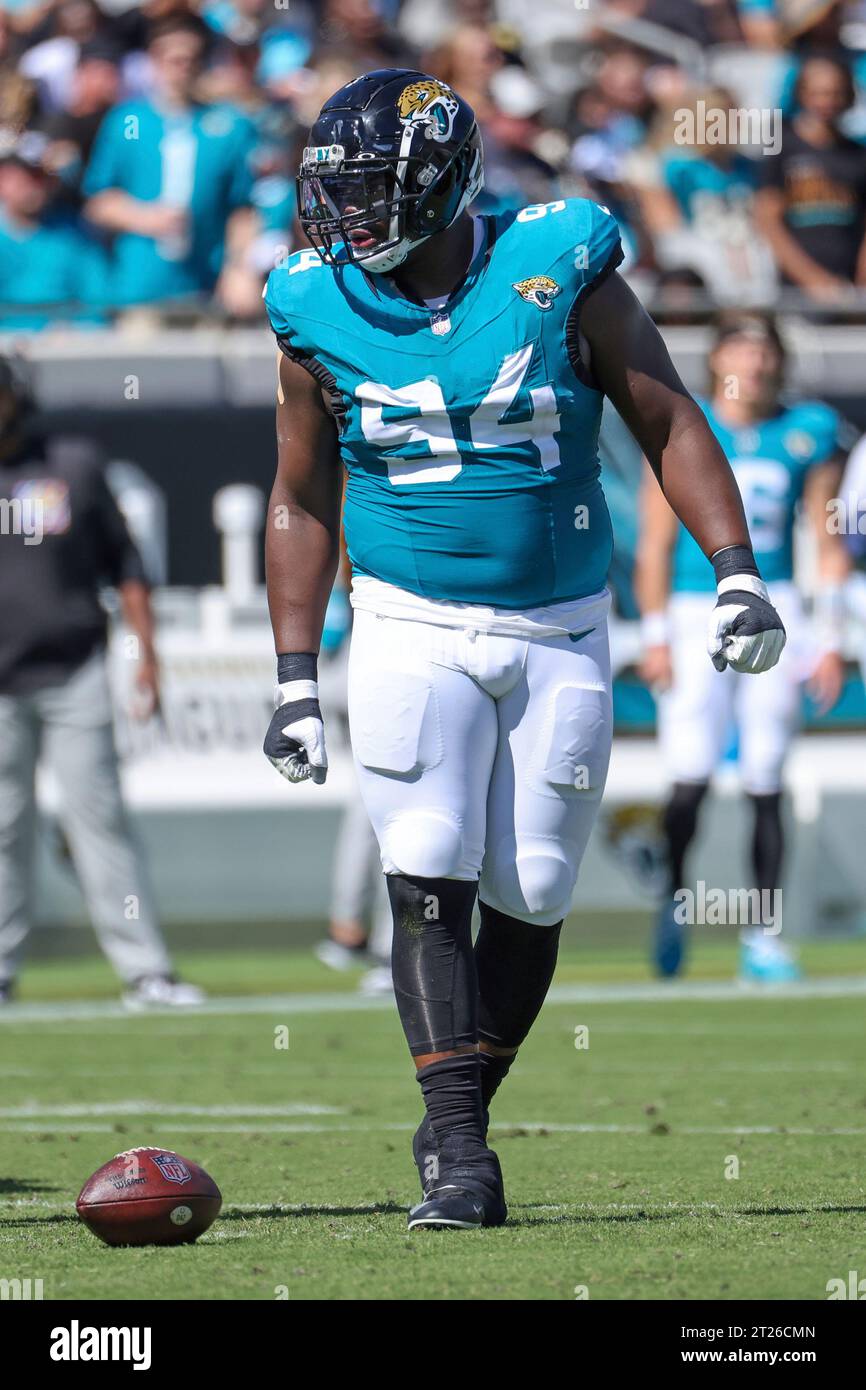 Jacksonville Jaguars defensive tackle Folorunso Fatukasi (94) during a ...