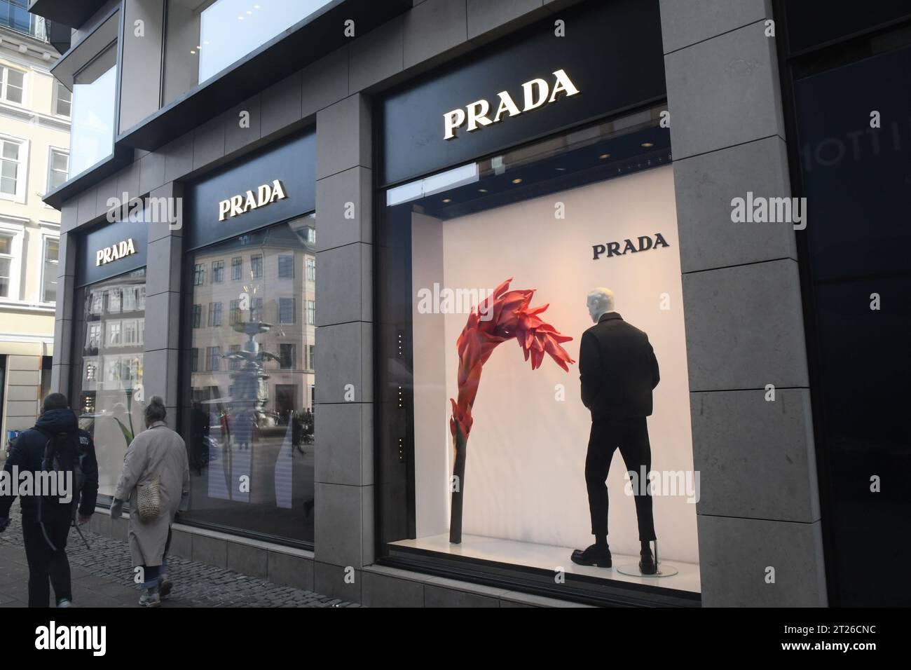 Copenhagen, Denmark /17 October. 2023/.Prada store on stroeget in ...