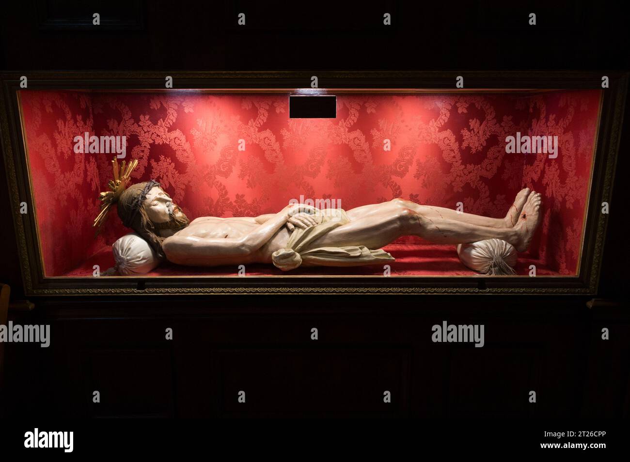 Depiction statue of crucified Jesus Christ in The Chapel of Mercy ...