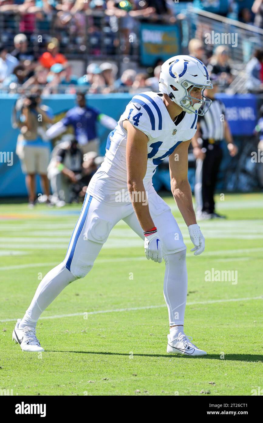 Indianapolis Colts wide receiver Alec Pierce (14) during a NFL football ...