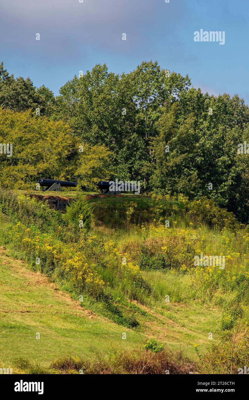 Fort Donelson, Dover, Tennessee. Confederate fort on the banks of the ...